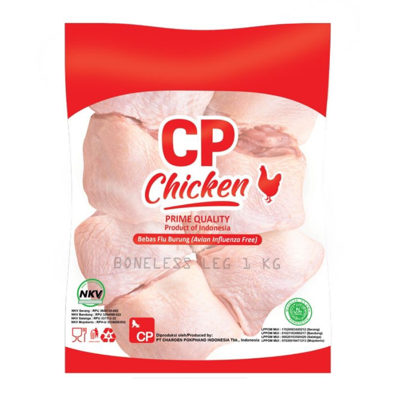 Jual CP chicken frozen boneless leg ( fillet paha atas) kemasan 1kg ...