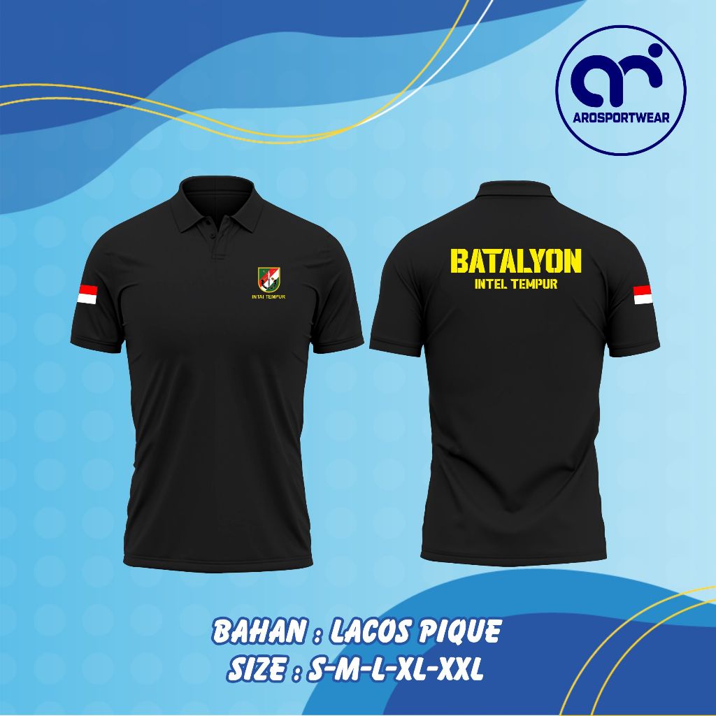 Jual KAOS POLO INTAI TEMPUR TNI AD / KAOS KERAH BATALYON INTAI TEMPUR | Shopee Indonesia