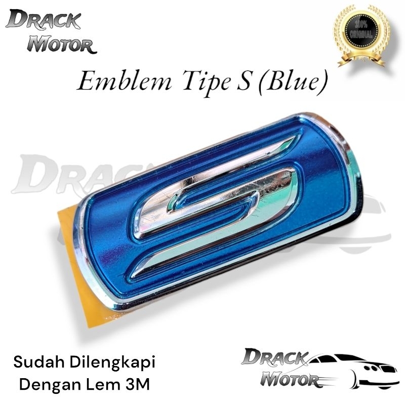 Jual Emblem Tulisan Tipe S Avanza Original / Emblem Tipe S Blue Avanza ...