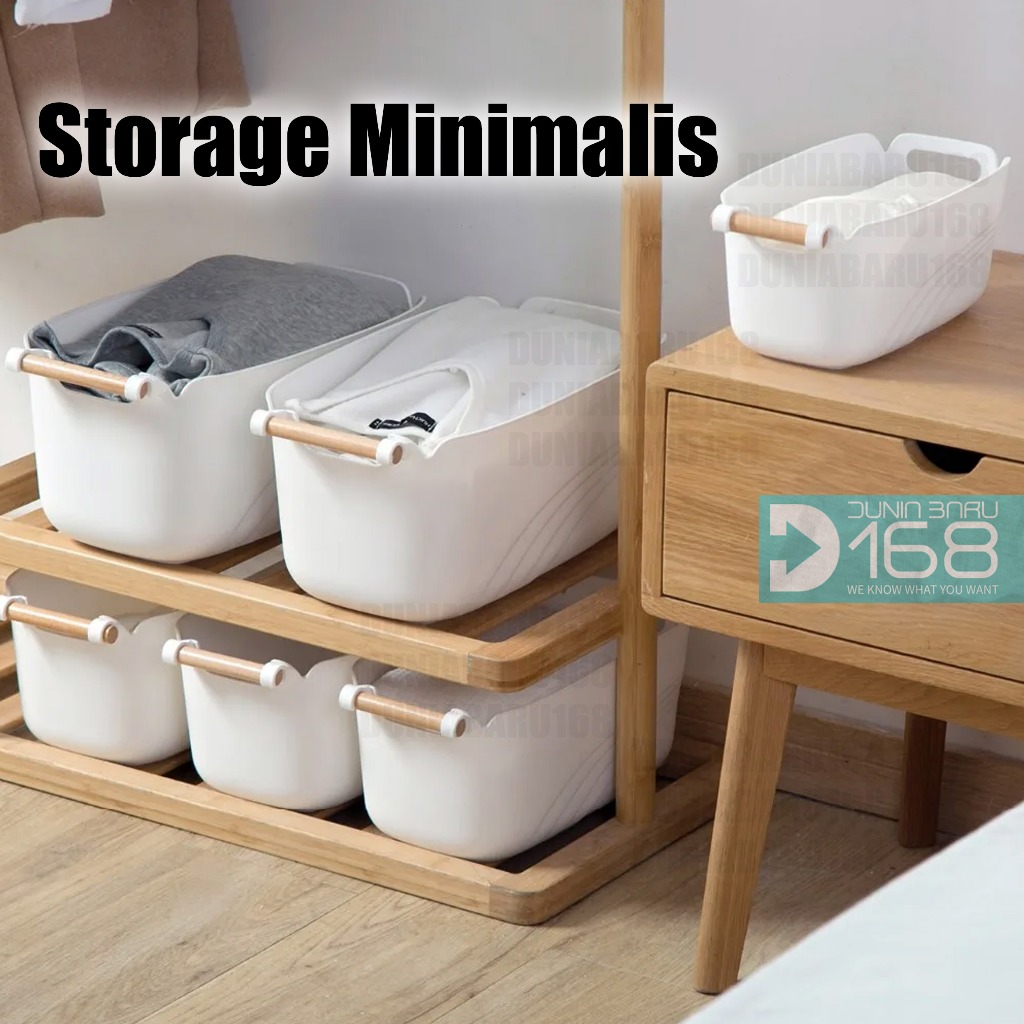Jual Storage Estetik Minimalis / Storage Penyimpanan Multifungsi / Bak ...