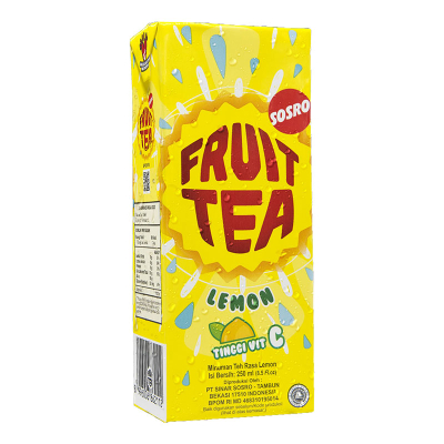 Jual FRUIT TEA Minuman Teh Lemon 250 ml | Shopee Indonesia