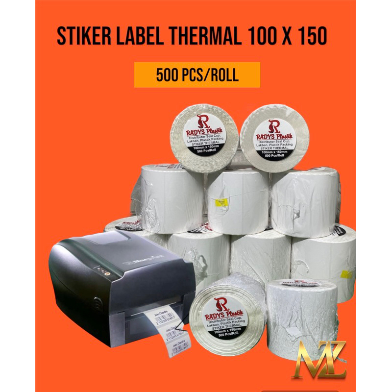 Jual KERTAS THERMAL / STICKER THERMAL LABEL A6 UKURAN 100 X 150 ISI 500PCS | Shopee Indonesia