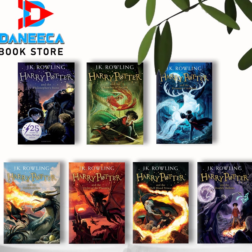 Jual Harry Potter 7 Books Set The Complete Collection JK Rowling Update ...