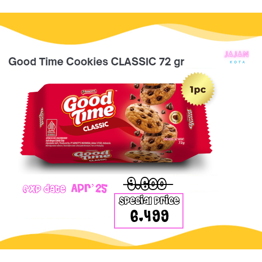 Jual Good Time Cookies Classic 72 gram | Shopee Indonesia