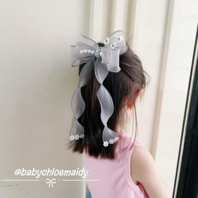 Jual Chloe's Ribbon | Handmade Hairclip ALESHIA Jepit Rambut pita ...