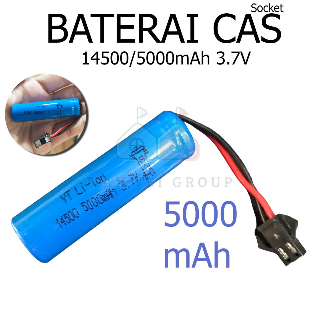 Jual UPGRADED 5000MAH !! ( 100% BARU, ANTI BOCOR ) JW Sparepart Baterai Cas Lithium Li-ion 3.7V ...