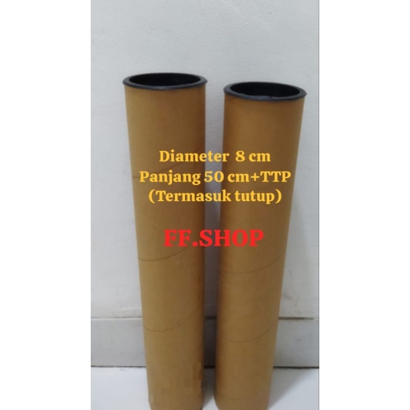 Jual Tabung Packing Dm 8 x 50cm + Ttp/Tube Paper Core/selongsong (sudah ...