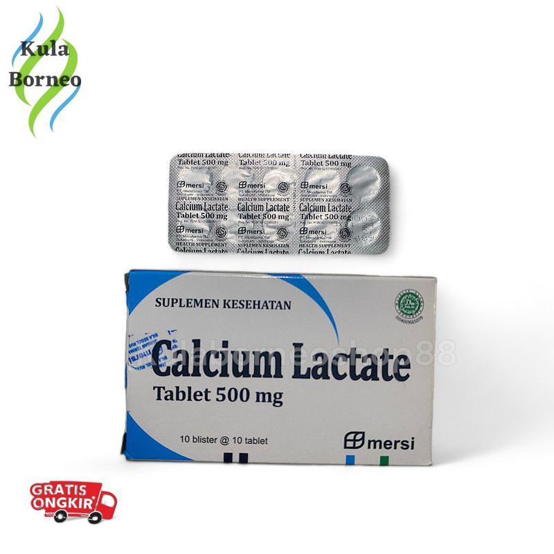 Jual Calcium Lactate 10 Tablet 500 mg | Shopee Indonesia