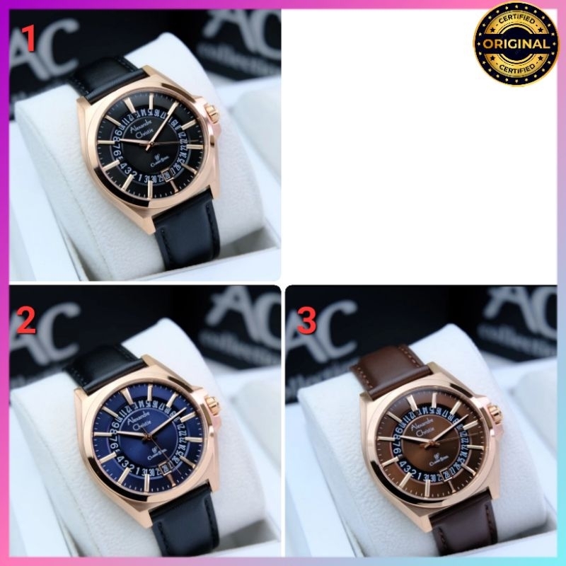 Jual ORIGINAL GARANSI RESMI 1 TAHUN JAM TANGAN PRIA ALEXANDRE CHRISTIE ...