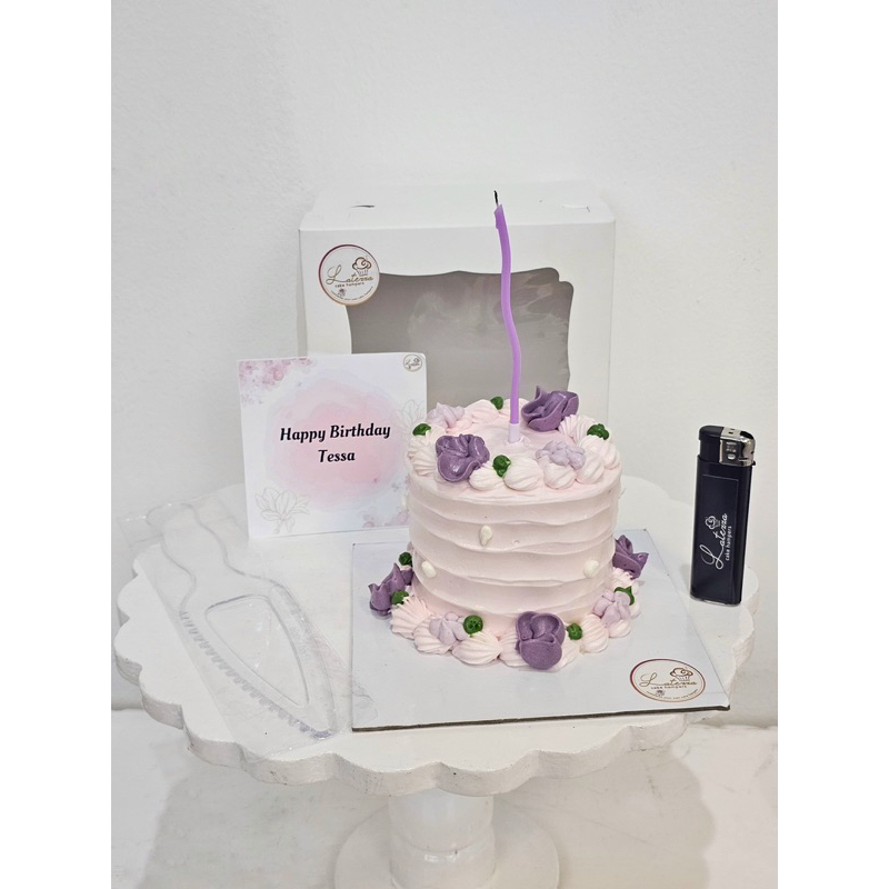 Jual korean cake kekinian cake korean pink paketan cake korean kue ...