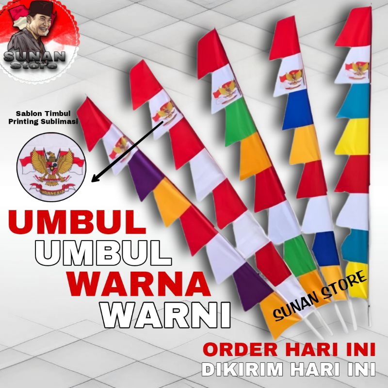 Jual Bendera Umbul Umbul Warna Warni (Premium) | Shopee Indonesia