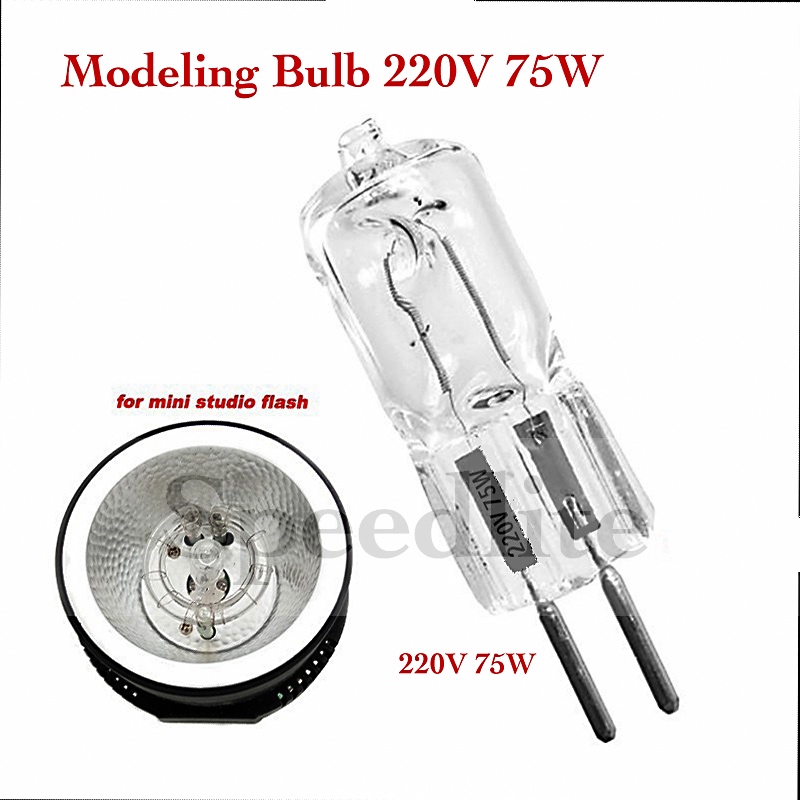 Jual Modeling Bulb 220V 75W for Mini Studio Flash Lamp | Shopee Indonesia