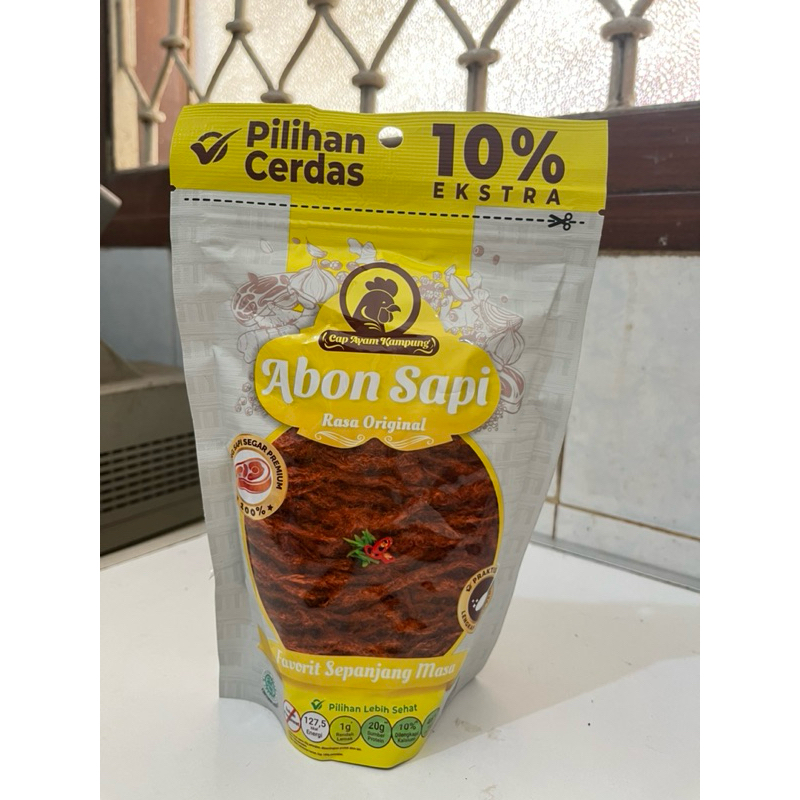 Jual Abon Sapi Cap Ayam Kampung 100 Gram (Ekstra 10% lebih besar ...