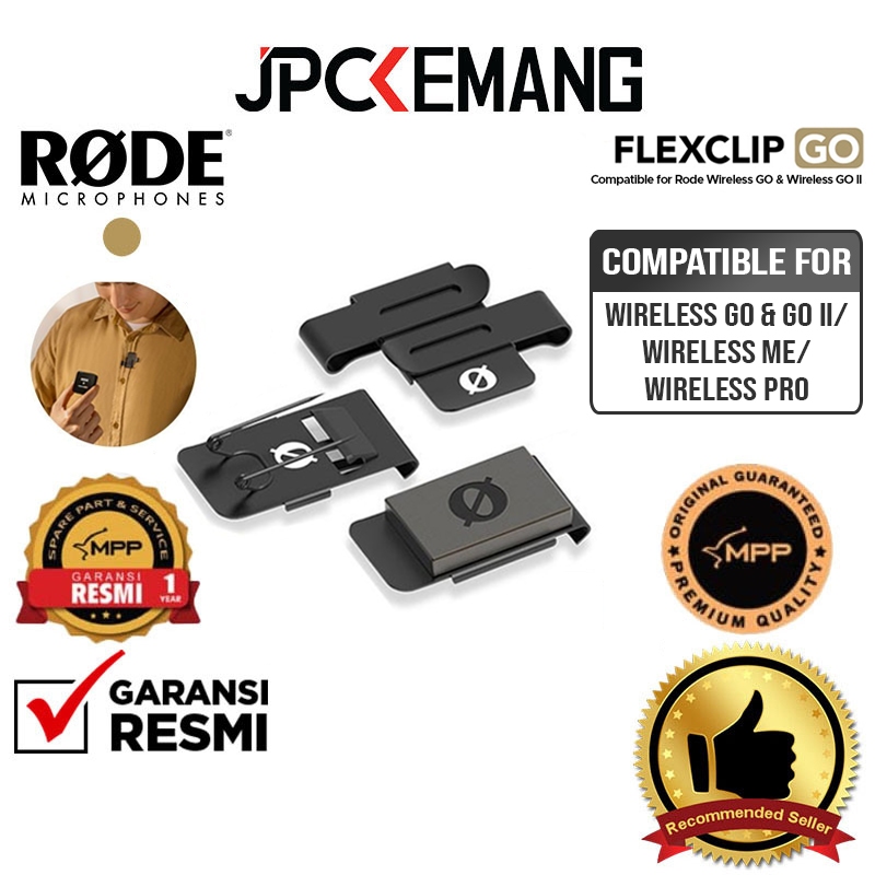 Jual Rode FlexClip GO Set of Three Clips for Wireless GO II & Wireless ...