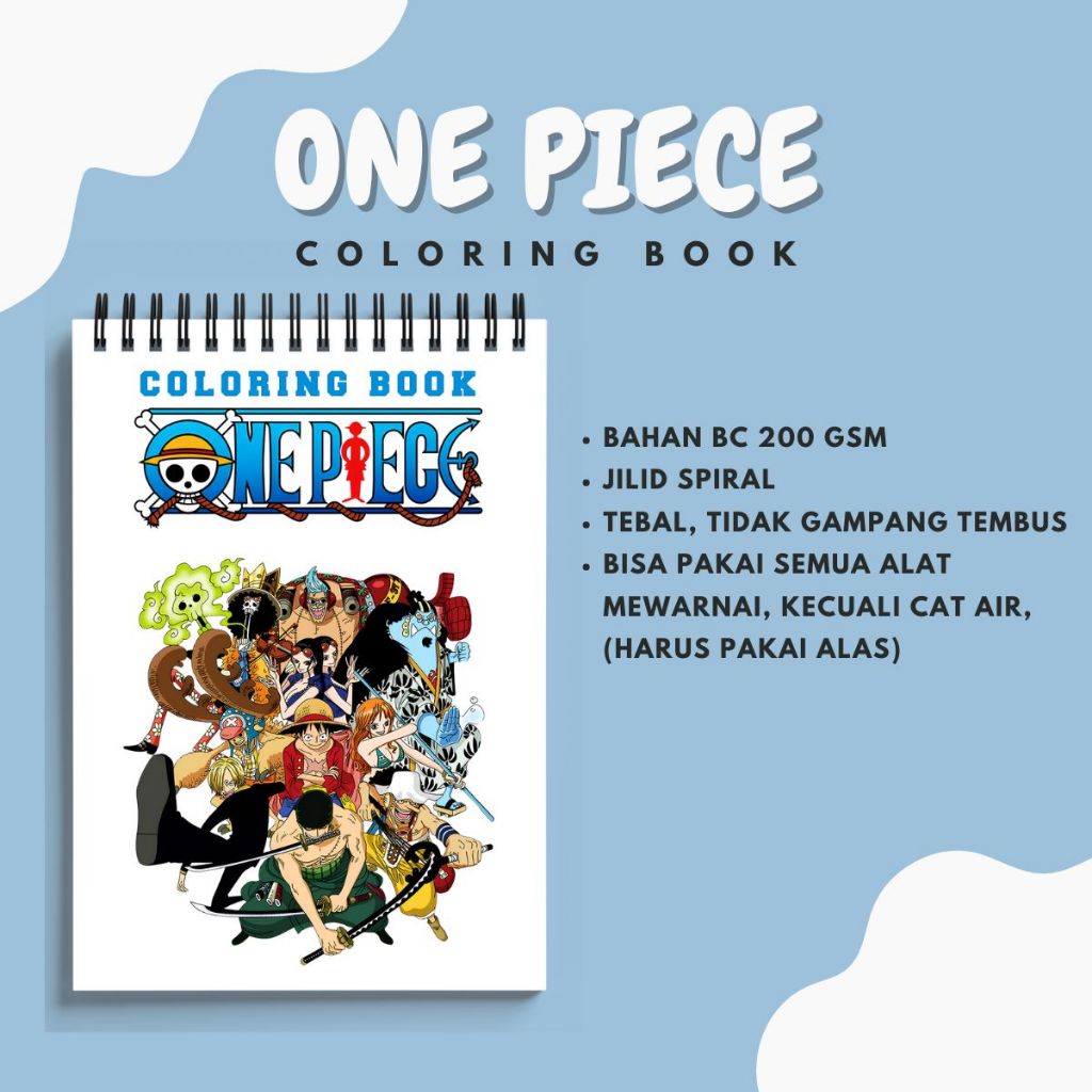 Jual ONE PIECE Coloring Book Cozy Relaxing Activity Buku Mewarnai ...