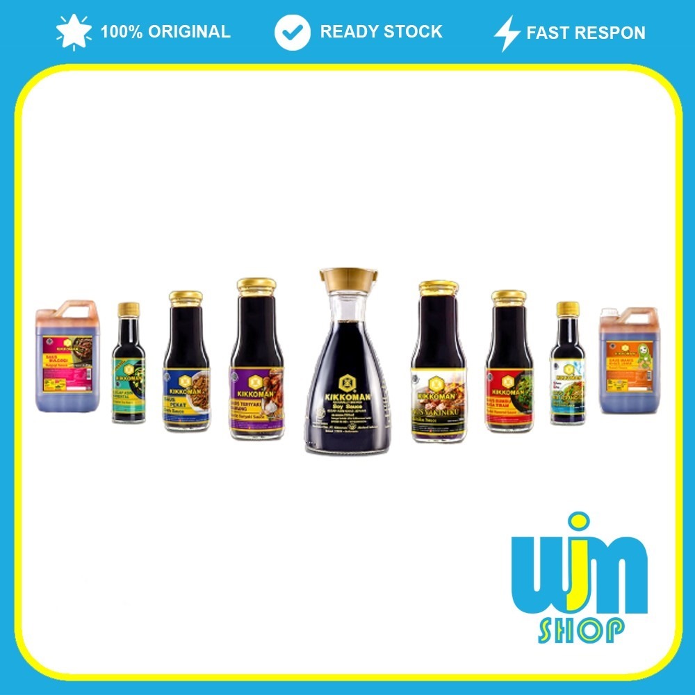 Jual Kikkoman Sauce 300g Botol Kaca Aku Food WJM | Shopee Indonesia