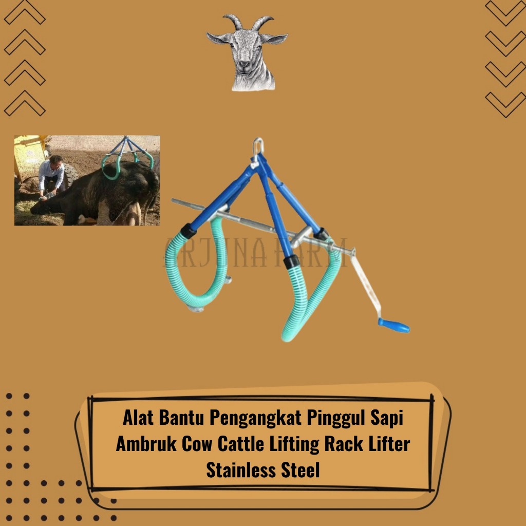 Jual Alat Bantu Angkat Pinggul Sapi Ambruk Cattle Lifting Rack Lifter ...