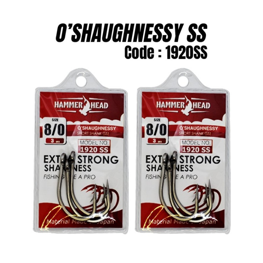 Jual Hammerhead O'Shaughnessy 19SS Kail Pancing Stainless Steel Super Kuat dan Tajam Japan ...
