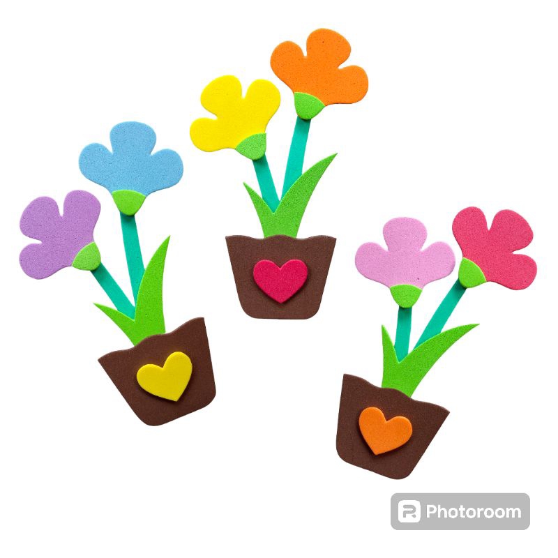 Jual 1 pcs/hiasan bunga/hiasan rumput/hiasan dinding kelas tk/hiasan ...