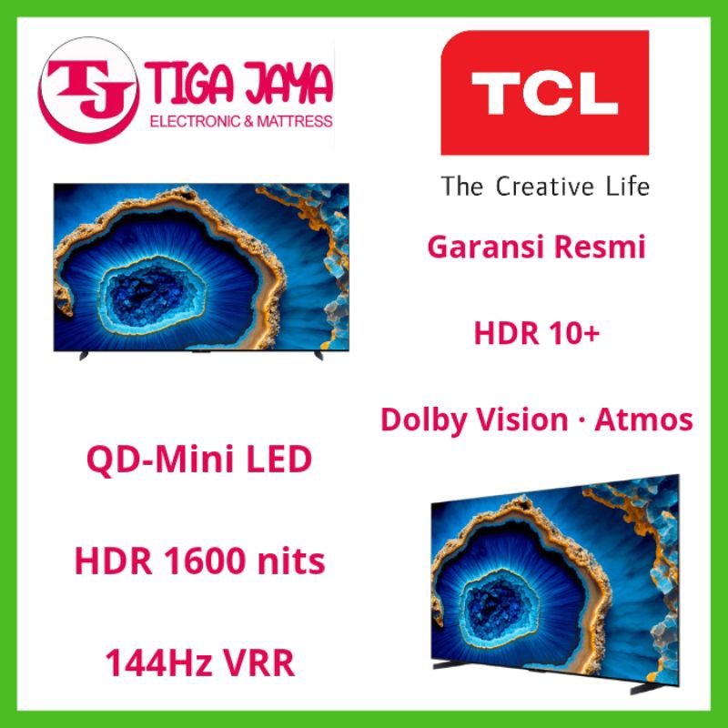 Jual TCL 98C755 QD-MINI LED TV 98 INCH 4K UHD GOOGLE TV 144Hz VRR 98C755 98 C755 | Shopee Indonesia