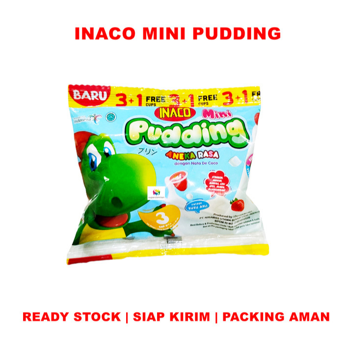 Jual Inaco Mini Pudding Aneka Rasa (isi 3+1 pc) Exp 13 Nov 25 | Shopee Indonesia