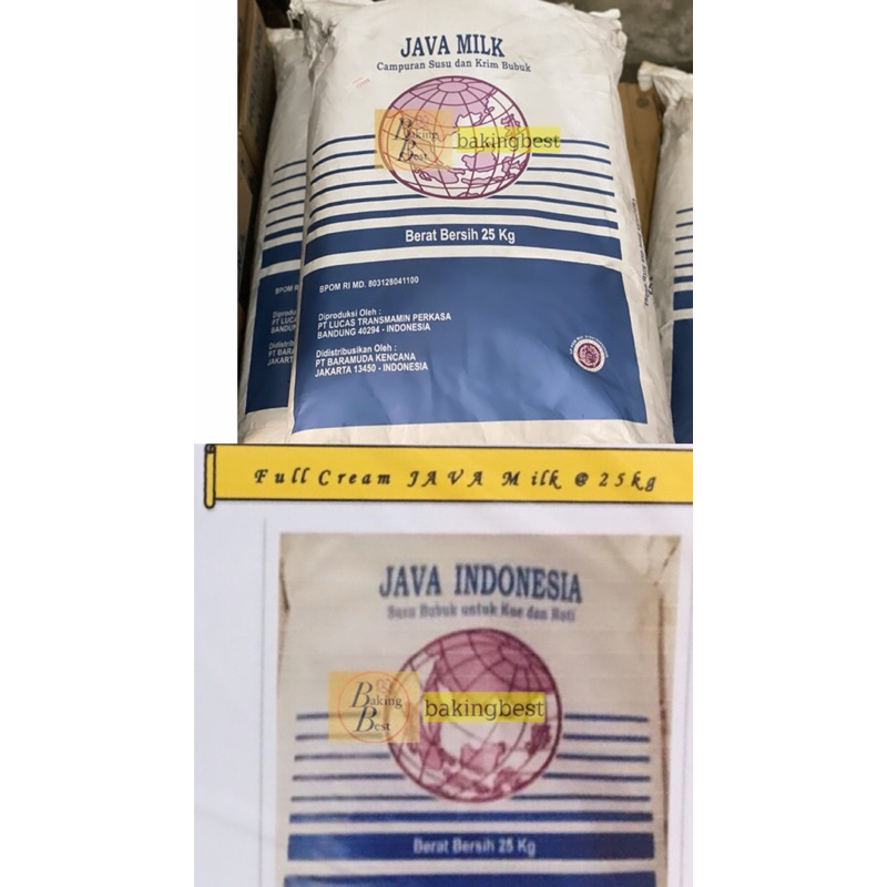 Jual TEPUNG SUSU BUBUK FULL CREAM JAVA MILK REPACK (100 gr, 250 gr & 500 gr) . Tepung Susu Halal ...