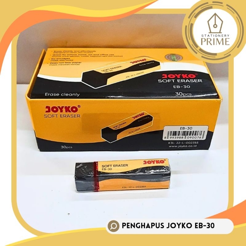Jual Penghapus Joyko Soft Eraser Hitam EB-30 [ PIECE ] | Shopee Indonesia