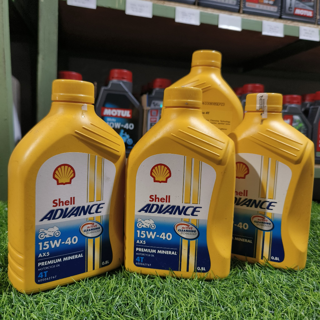 Jual OLI SHELL ADVANCE AX5 15W40 800 ML 100% ORIGINAL ( JUPITER, SUPRA ...