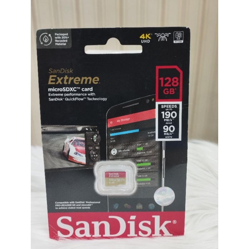 Jual Sandisk Extreme Micro SDXC UHS-1 4K 128GB upto 190mbps -Garansi ...