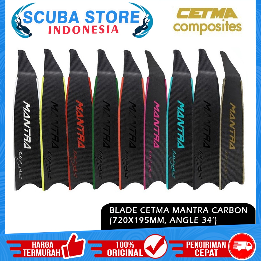 Jual Blade Only Long Fin Cetma Composites Mantra Pure Carbon Kaki Katak ...