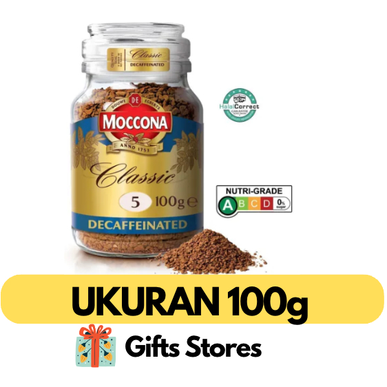 Jual Moccona Classic Decaffeinated Intensity 5 Freeze Dried Instant ...