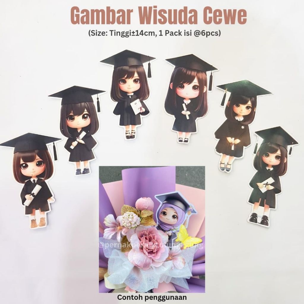 Jual Gambar Wisuda Cewe - Dekorasi Wisuda - Buket Wisuda - Dekorasi ...