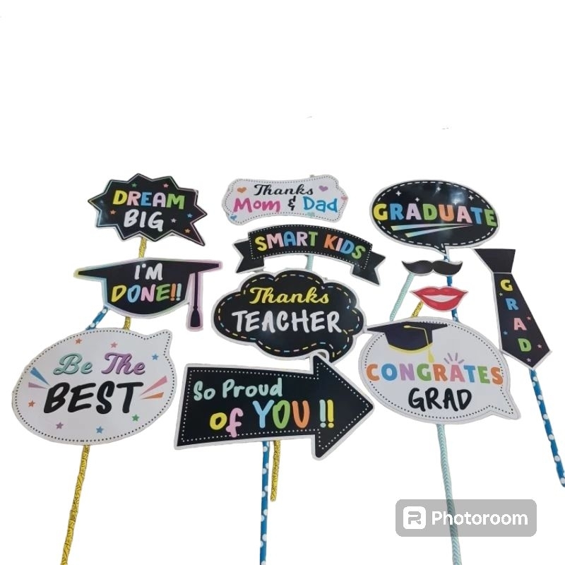 Jual Acc Photobooth Graduation KIDS/ Photobooth Props GRAD KIDS ...