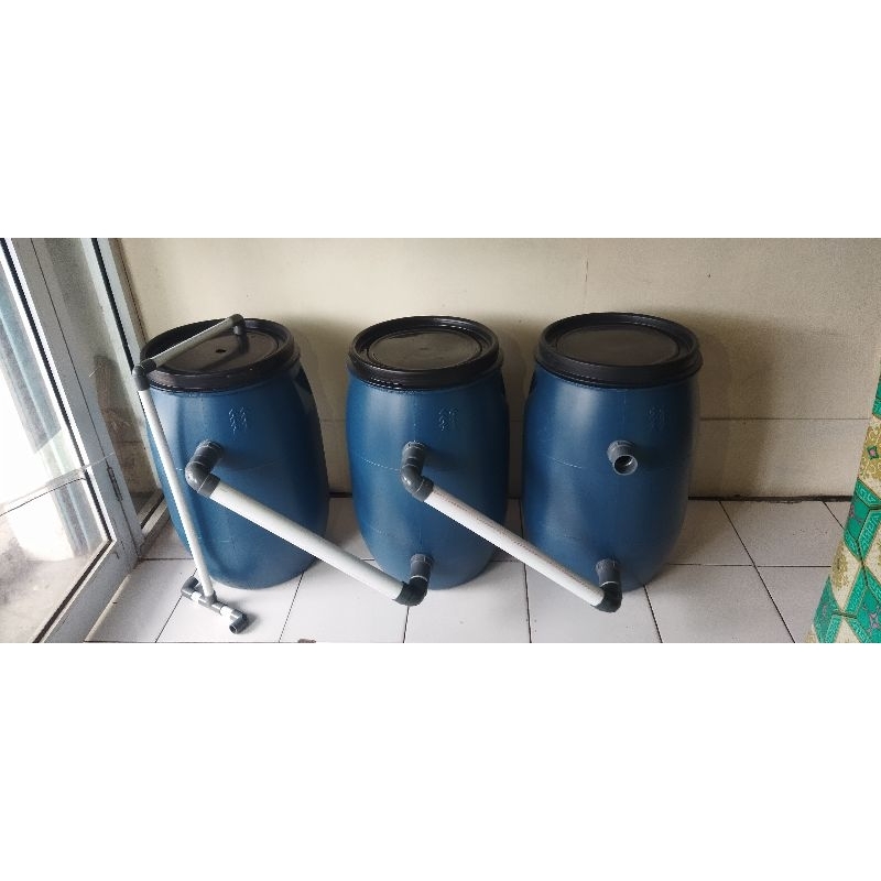 Jual 1,2,3,4 tong filter kolam ikan KOI ukuran 60L | Shopee Indonesia