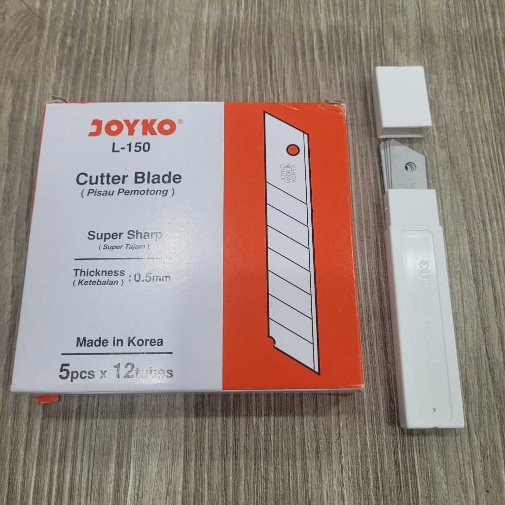 Jual Isi Cutter / Cutter Blade Refill Joyko L-150 1 Tube 5 Pcs | Shopee ...