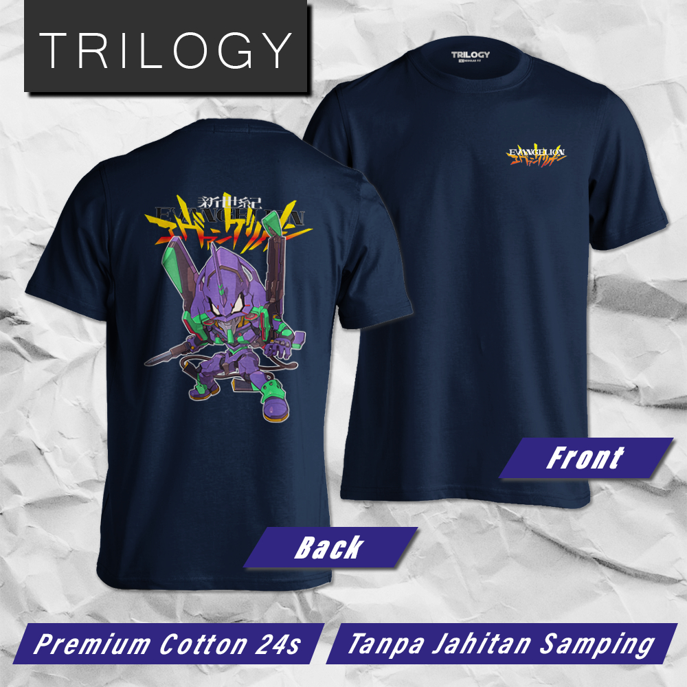 Jual TRILOGY TRF 0305 - Kaos Evangelion - EVA Unit 01 Chibi - Anime T ...