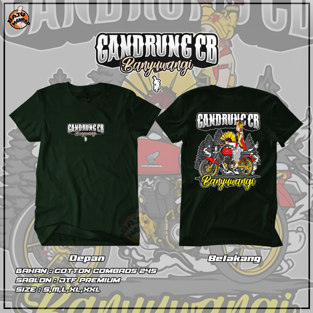 Jual Baju Mantap Motif Motor CB - CB100 Tshirt - Kaos GANDRUNG CB ...