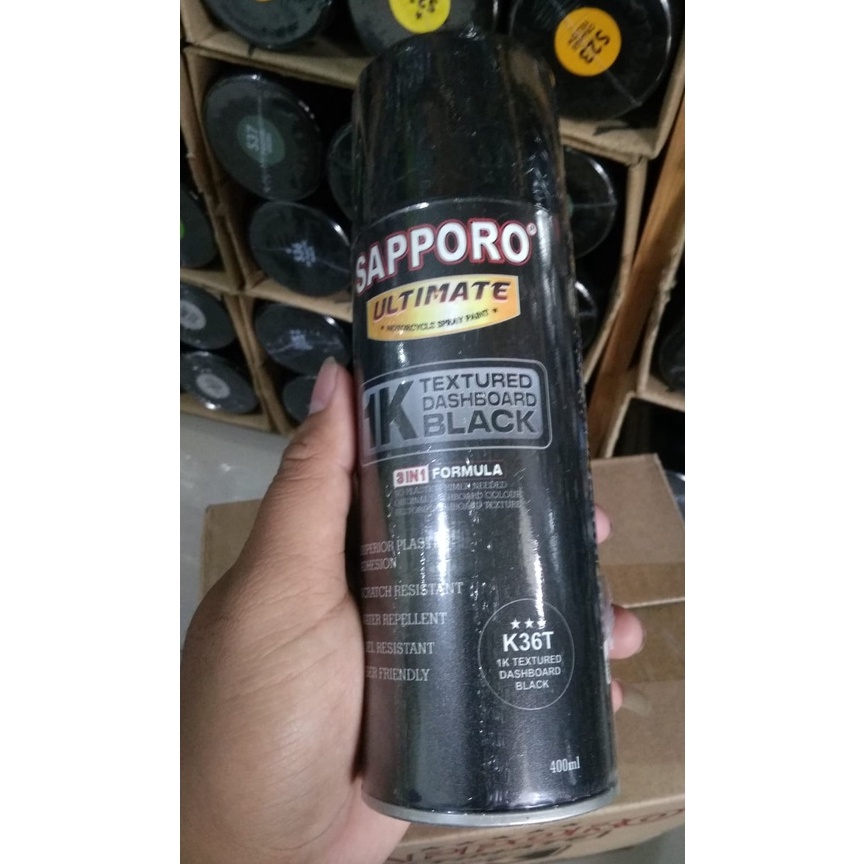 Jual ART W67I Sapporo Ultimate K36T 1K Textured Dashboard Black Cat Spray Semprot Aerosol ...