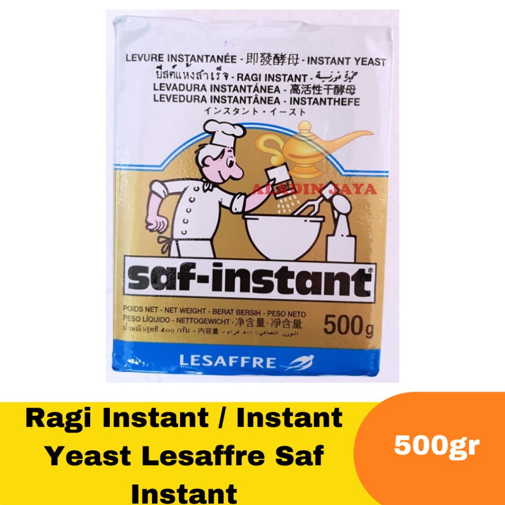 Jual Ragi Instant / Instant Yeast Lesaffre Saf Instant 500 gr | Shopee ...