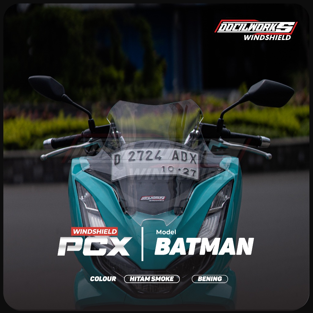 Jual Docilworks - Visor Winshield Batman PCX160 | Shopee Indonesia