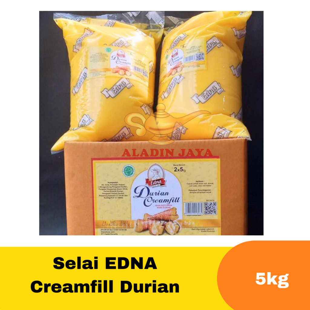 Jual Selai EDNA Creamfill Durian ukuran 5 kg | Shopee Indonesia
