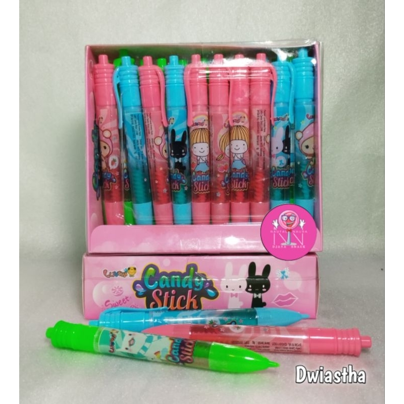 Jual LUVMI CANDY STICK (Permen jelly bentuk pulpen aneka rasa) isi ...