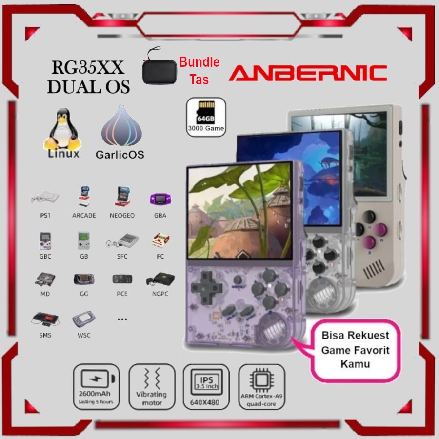 Jual ANBERNIC RG35XX Handheld Retro Video Game Console Classic Portable ...