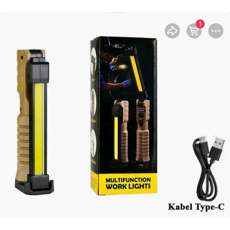 Jual Senter Worklight LED /Senter lipat security | Shopee Indonesia