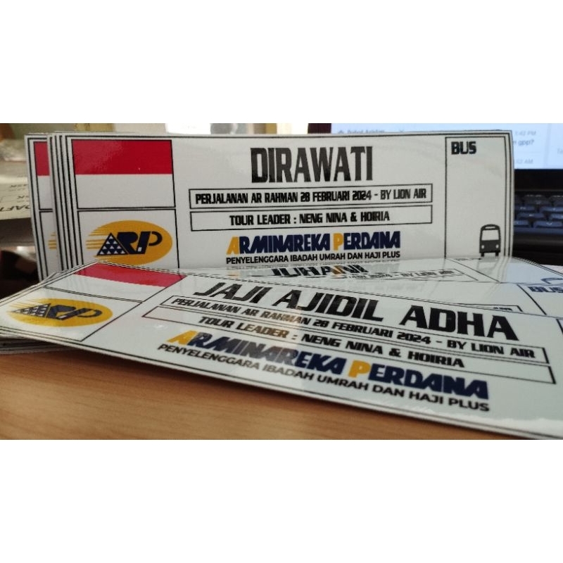 Jual STIKER IDENTITAS KOPER UMROH/HAJI | Shopee Indonesia