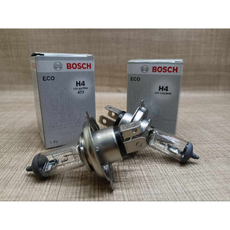Jual Lampu Dop Halogen Bosch Original H4 12v 60/55W dan 100/90W Nyala Kuning Asli | Shopee Indonesia
