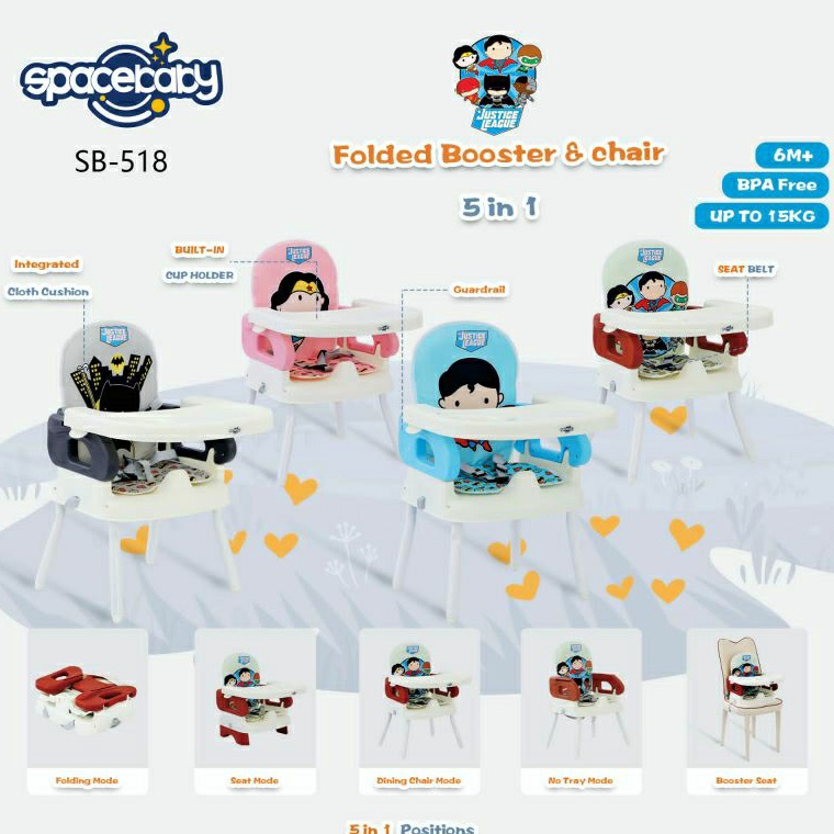 Jual Gcl Spacebaby SB 518 PC 718 Space Baby Booster Seat Chair SB518 ...