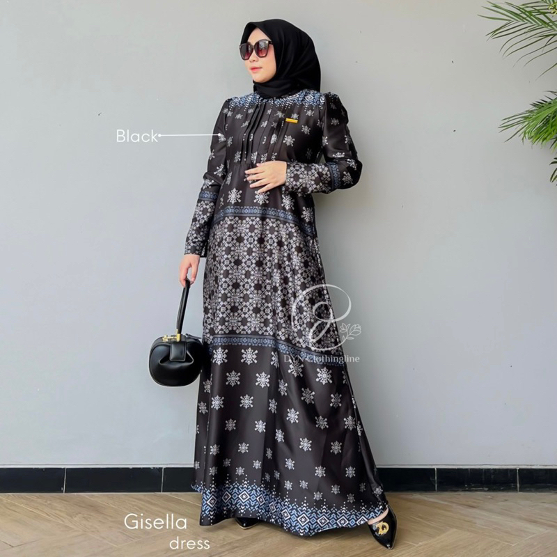 Jual DYN Clothingline Gisella Dress - Gamis Simple Busui Friendly ...