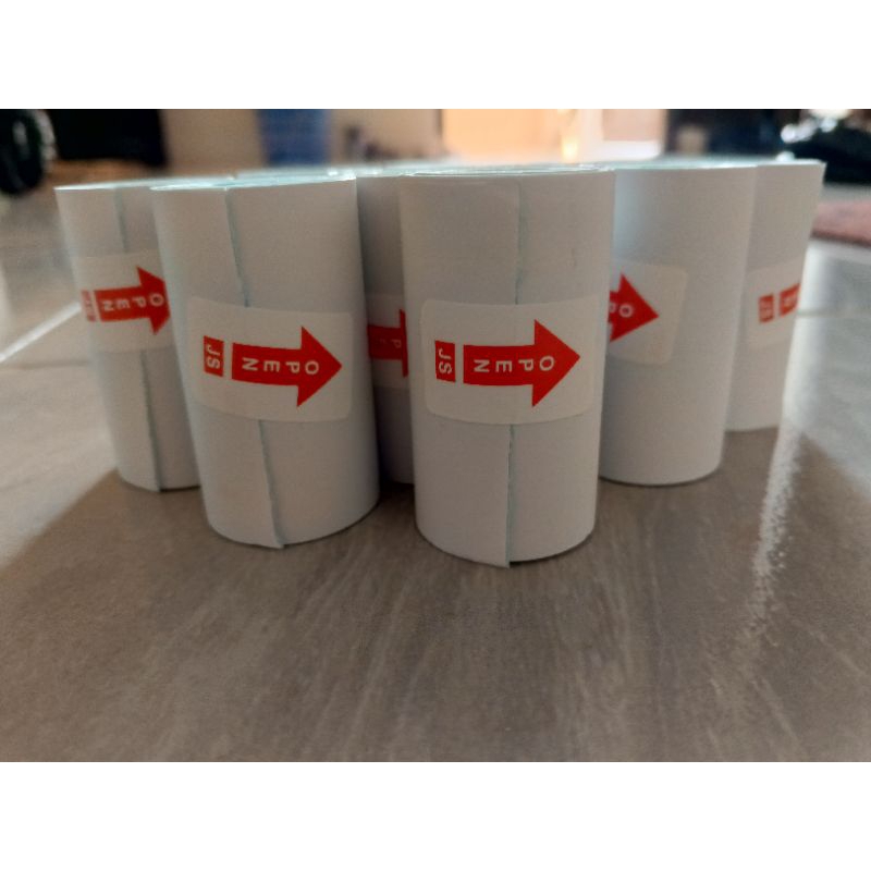 Jual Termal Label Stiker 58 mm, Stiker thermal 57x38( Panjang 9 m ) dan ...