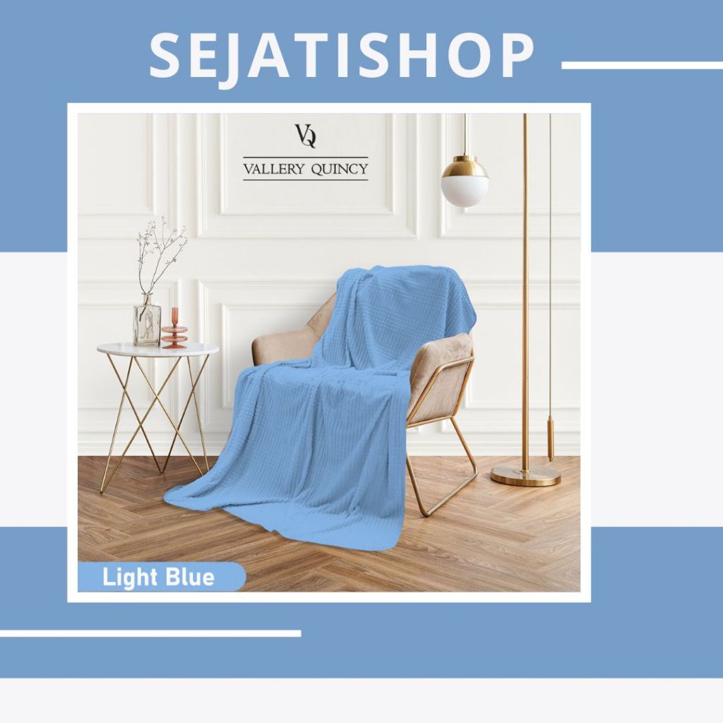 Jual SELIMUT POLOS PREMIUM EMBOSS TEBAL UKURAN 160X200cm MEREK VALLERY ...